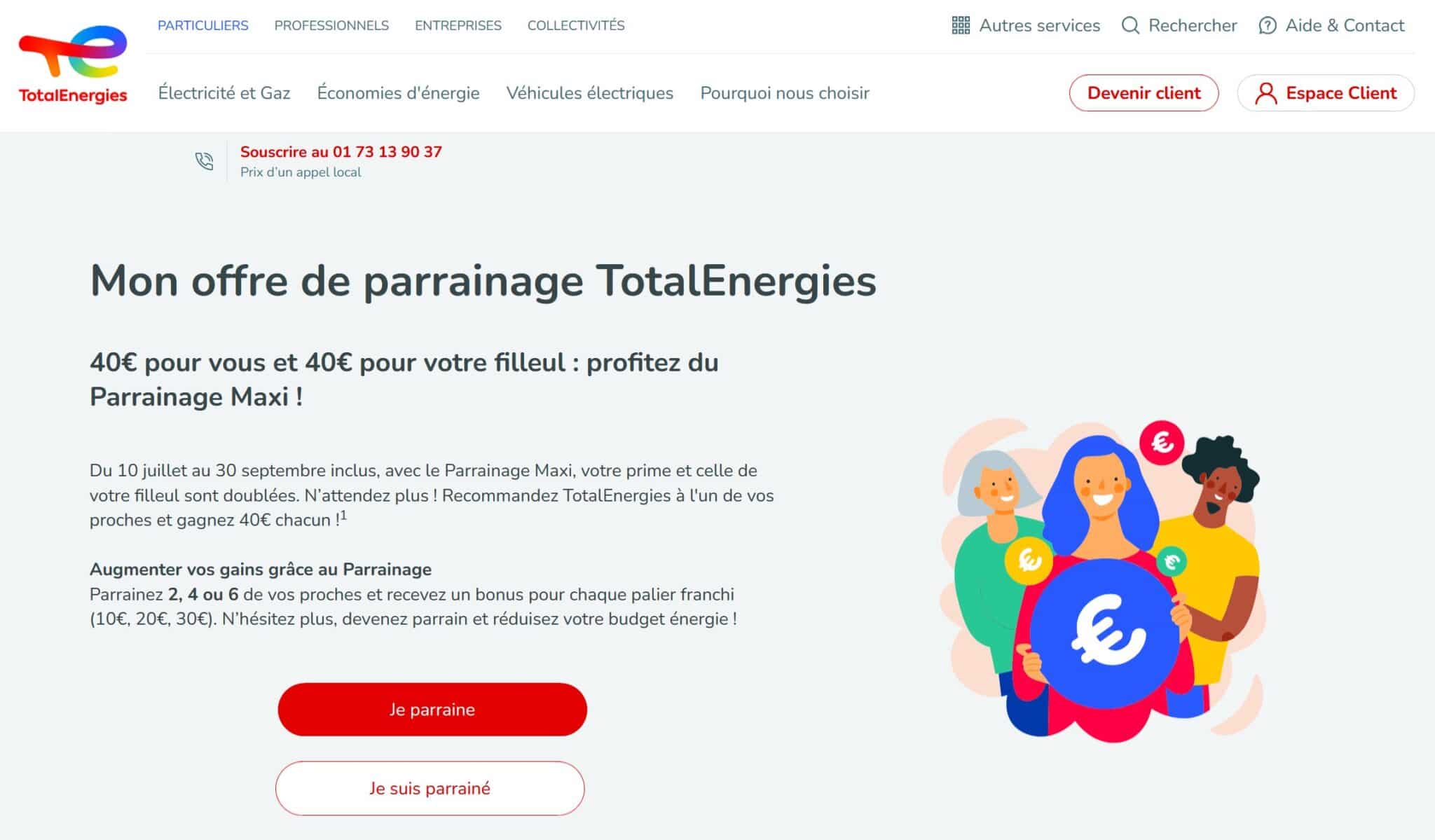 Code parrainage TotalEnergies : 109937447 pour gagner 50 € 😃